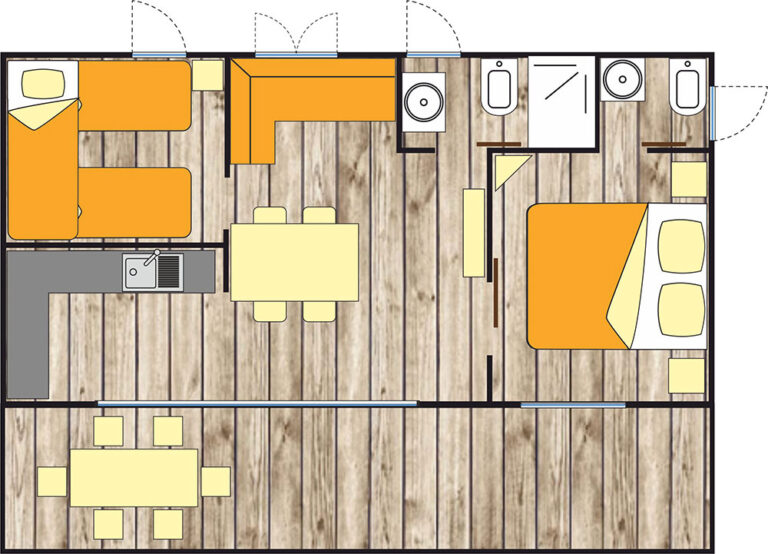 Mobile Homes Wood Supreme - Camping Village Waikiki Jesolo